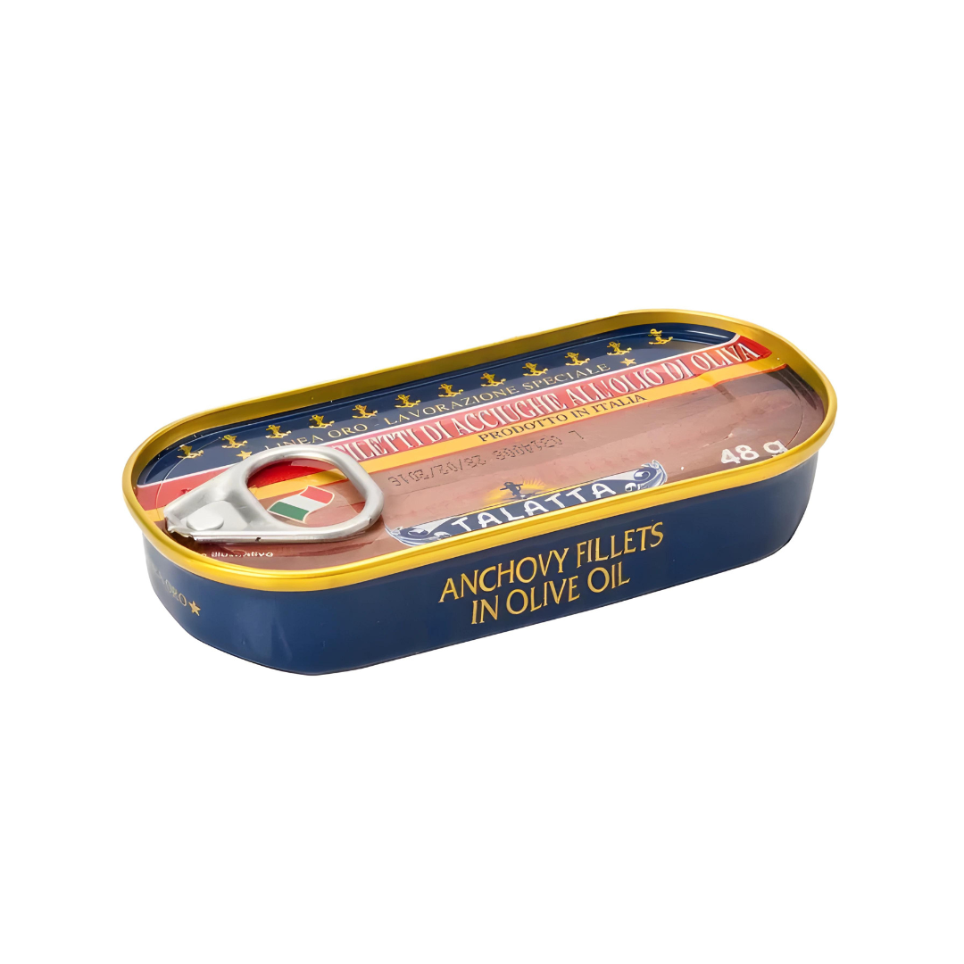 Talatta Anchovies in Olive Oil 48G – Pizzata